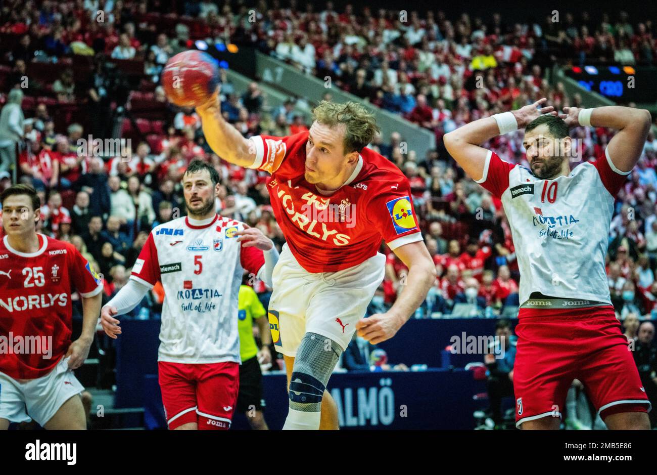 Malmo, Sweden. 19th Jan, 2023. Simon Pytlick (43) of Denmark seen ...