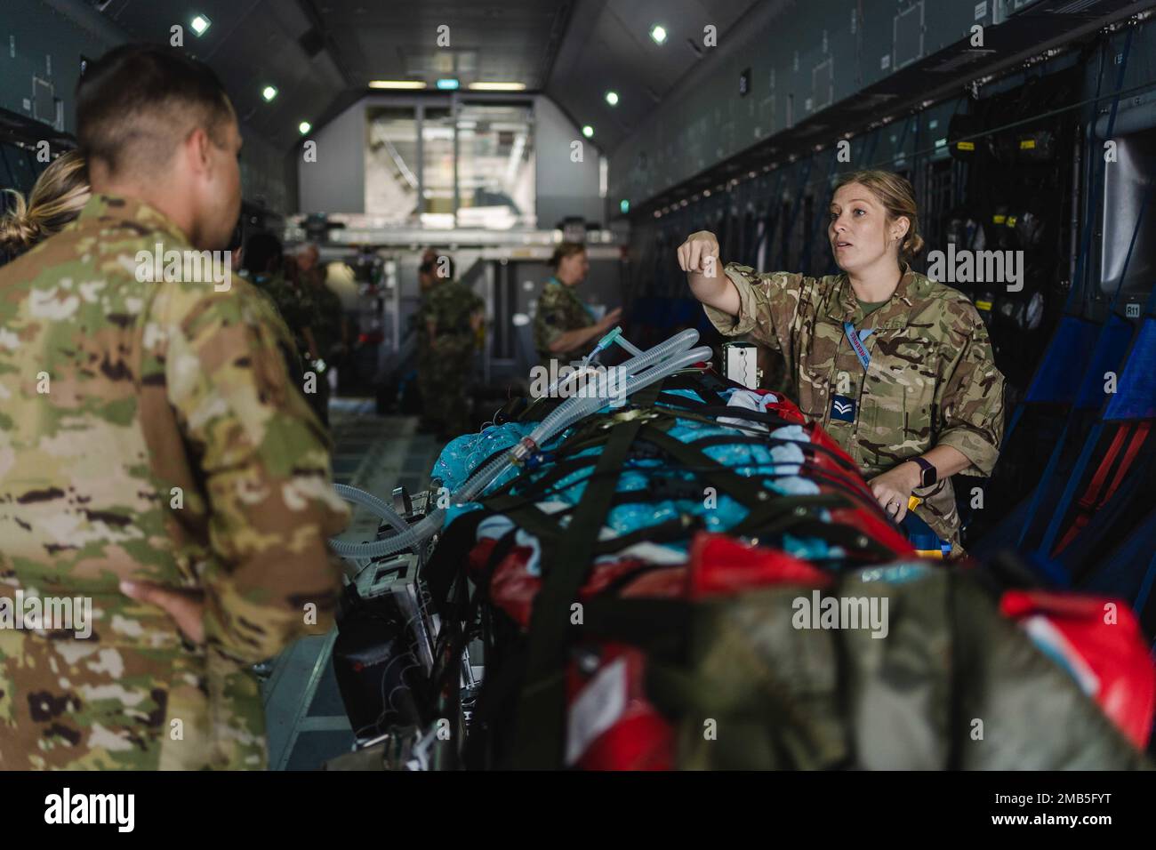 Royal Air Force Cpl. Leley Heeson, a nurse and critical care air ...