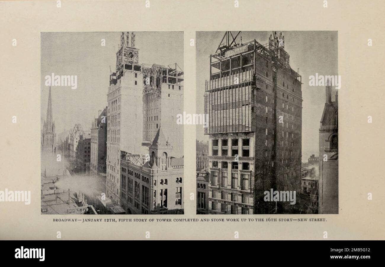 Broadway January 12th Fifth story Tower completed and Stone Work to ...