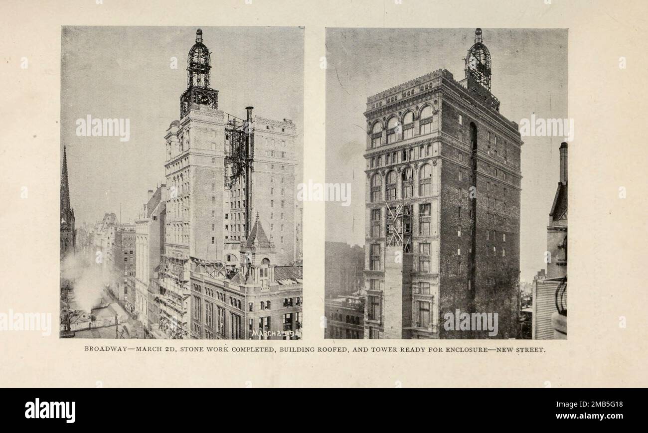 Broadway March 2nd Stone Work completed, Building Roofed and tower ...