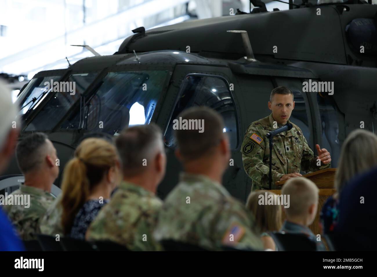 The 1/135th Assault Helicopter Battalion conducted a change of command ...