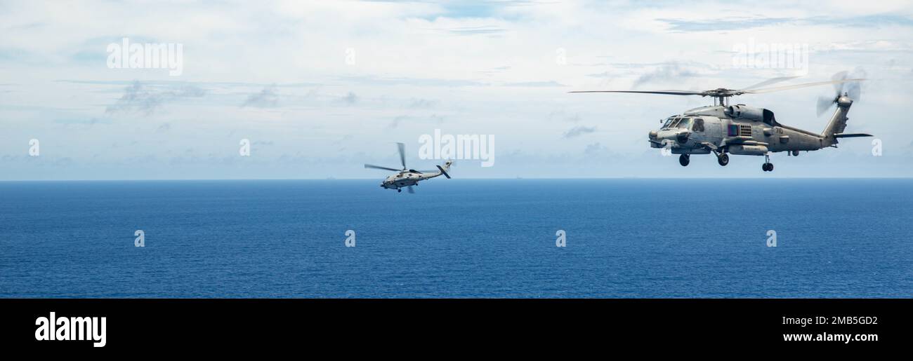 220612-N-DW158-1224 PHILIPPINE SEA (June 12, 2022) An MH-60R Sea Hawk ...