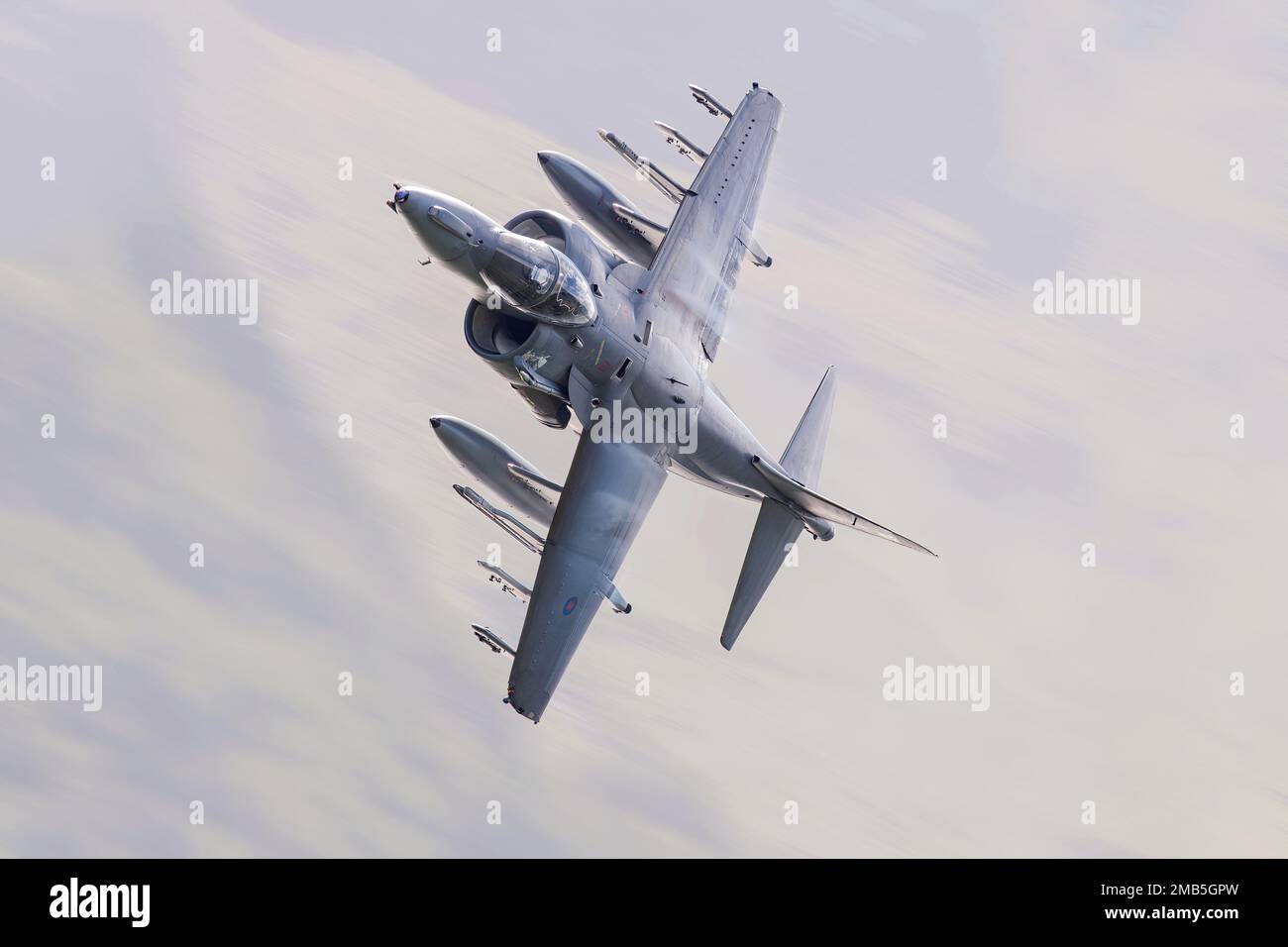 Fighter Jet flying low level combat training mission in the united ...