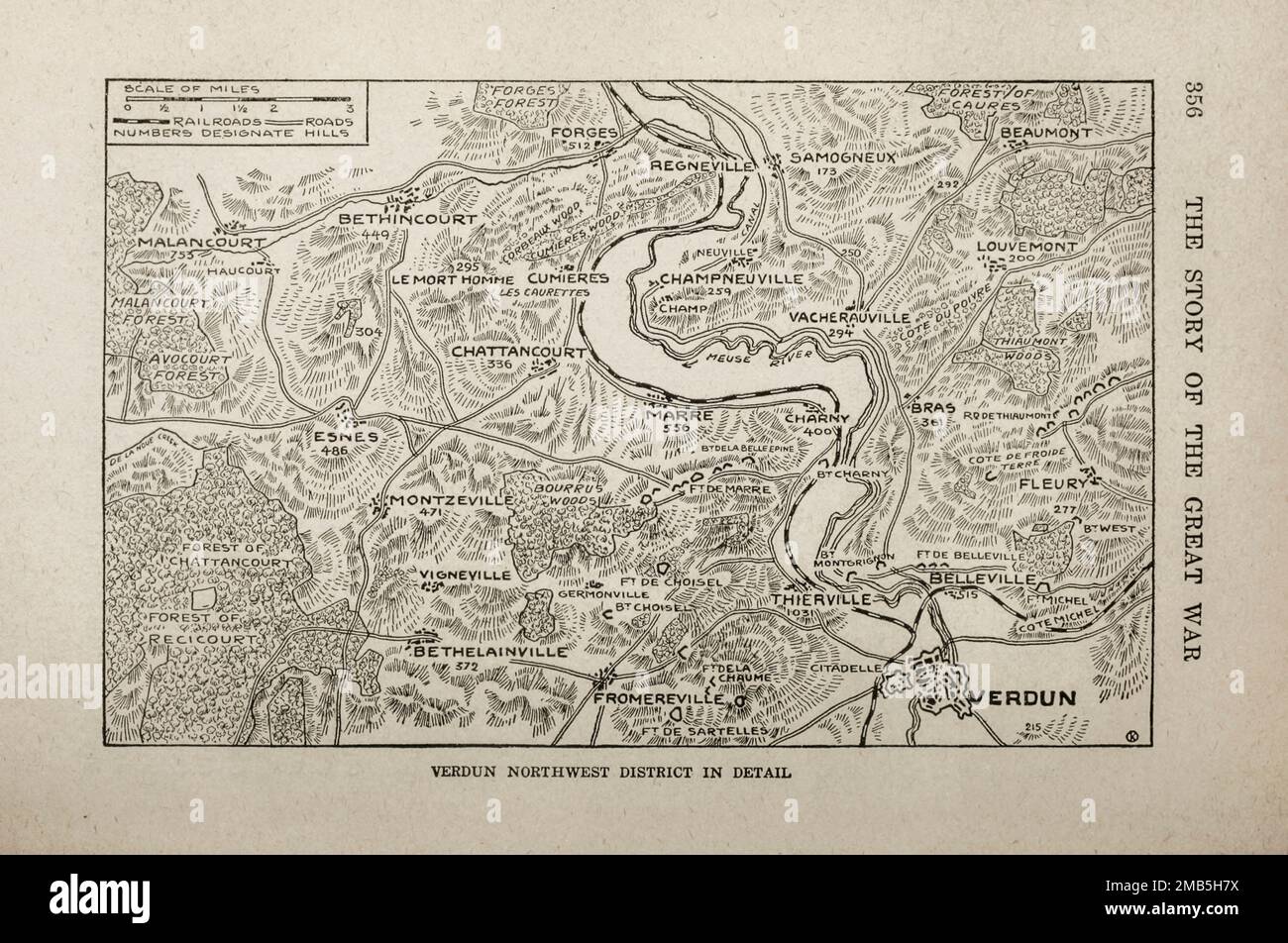 Map of battle of verdun hi-res stock photography and images - Alamy