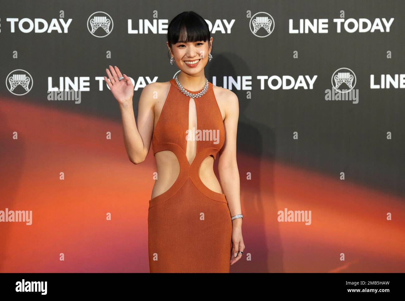 Taiwanese singer Shi Shi poses for a photo as she arrives for the 33rd ...