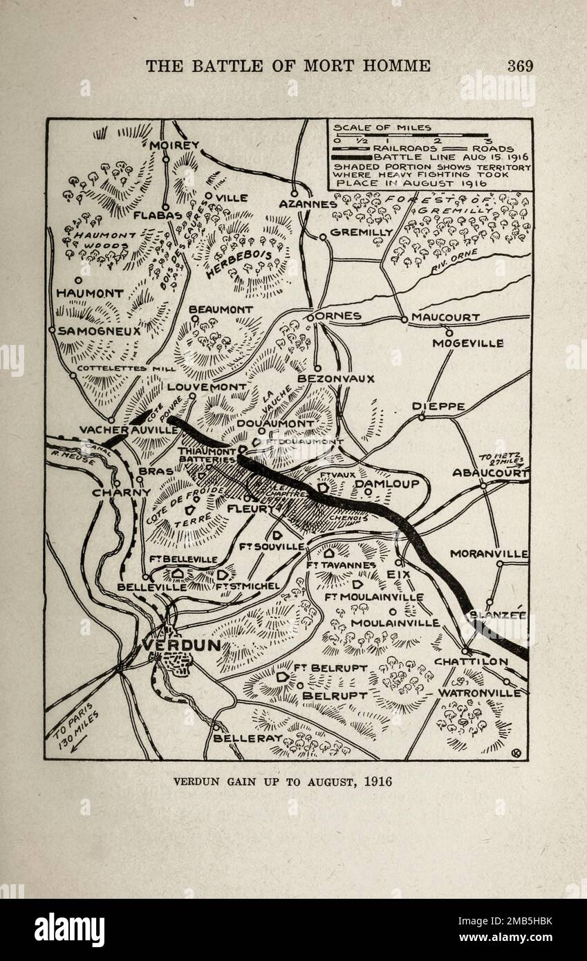 Map of verdun hi-res stock photography and images - Alamy