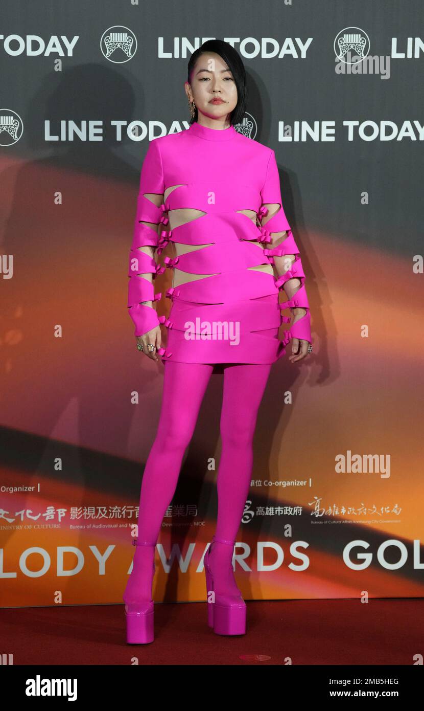 Taiwanese singer Dee Hsu poses for a photo as she arrives for the 33th ...