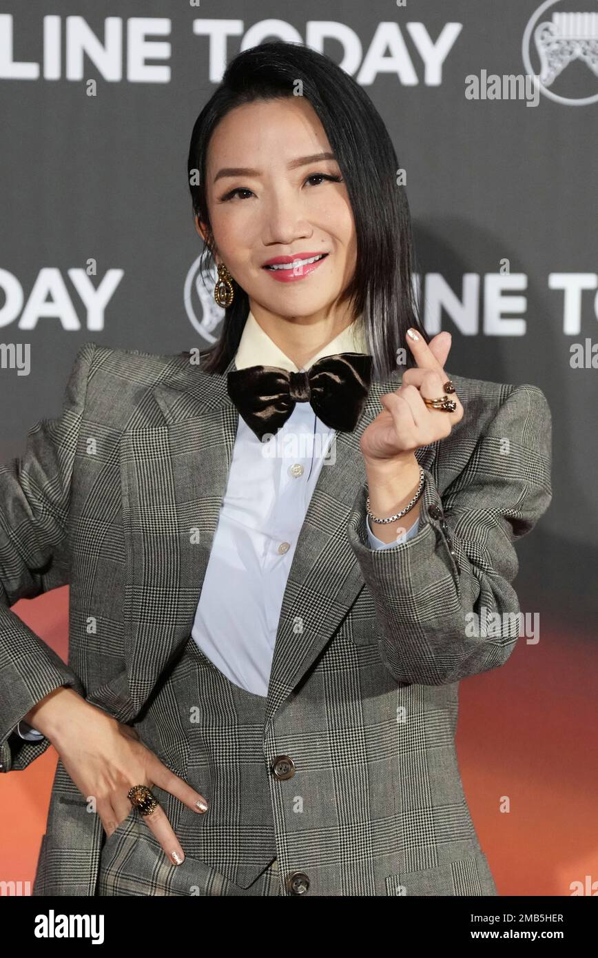 Taiwanese singer Matilda Tao poses for a photo as she arrives for the ...