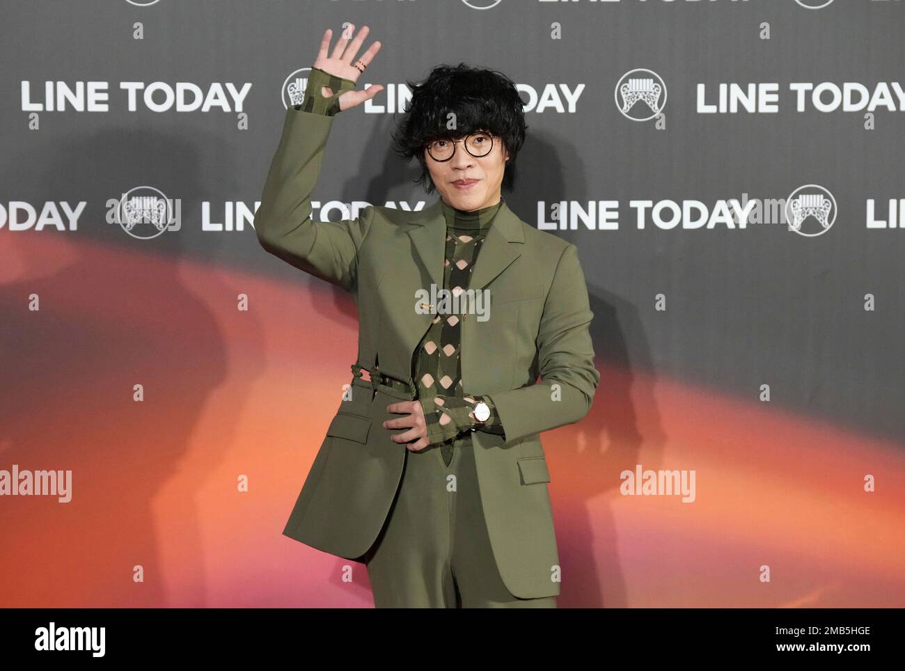 Taiwanese singer Crowd Lu poses for a photo as he arrives for the 33th ...