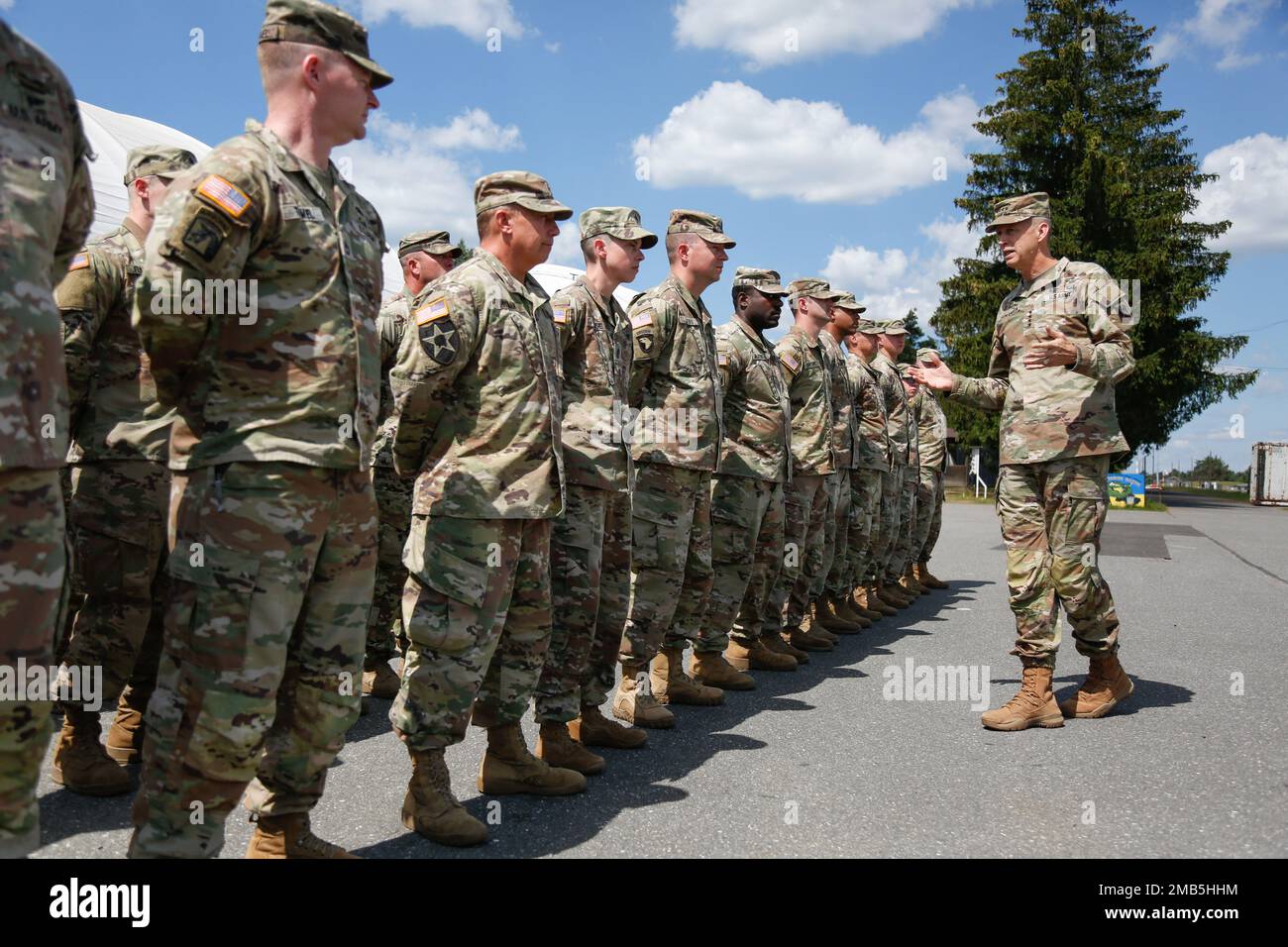 Army Gen. Daniel Hokanson, chief, National Guard Bureau, addresses ...