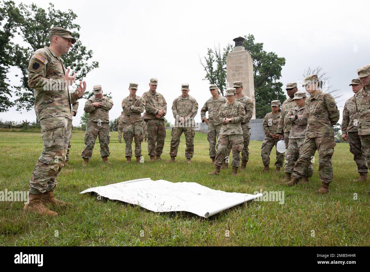 Sgt. 1st Class Aaron Heft, a military historian from the Combat FIeld ...