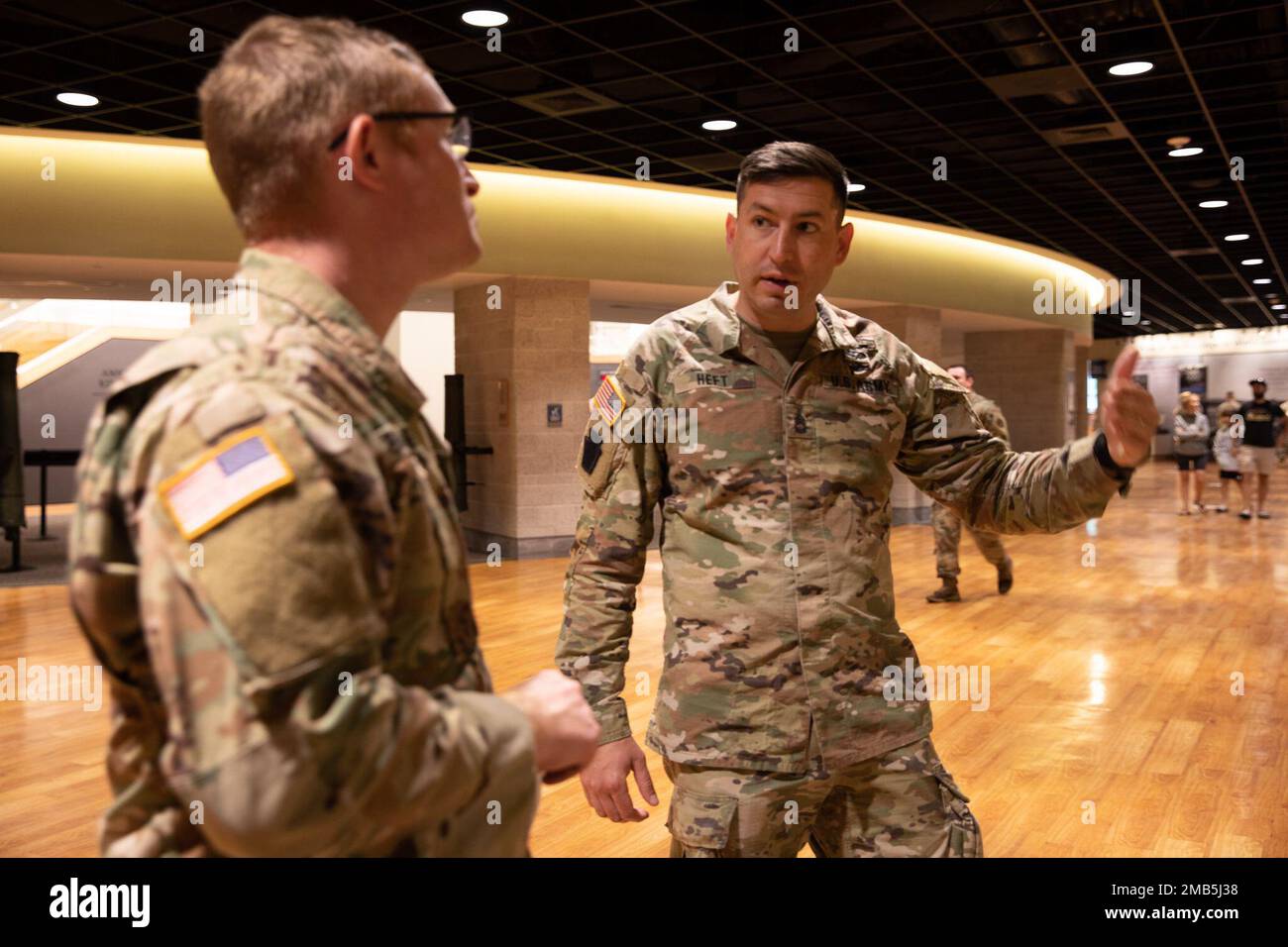 Sgt. 1st Class Aaron Heft, a military historian with the Combat FIeld Studies Leader Development ...