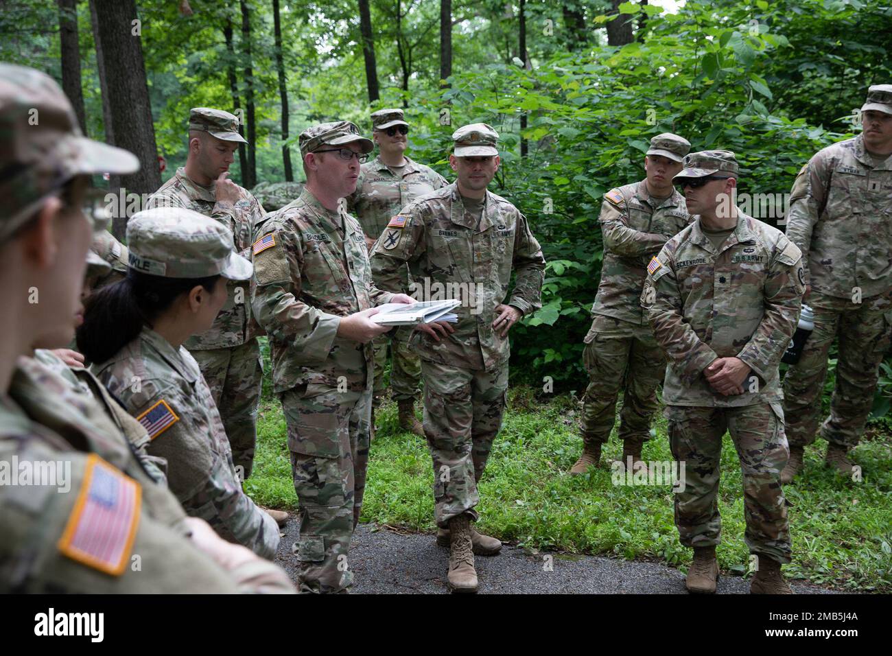 U.S. Army National Guard Capt. Clinton Bradley, Bravo Battery, 3rd Battalion, 112th Field ...
