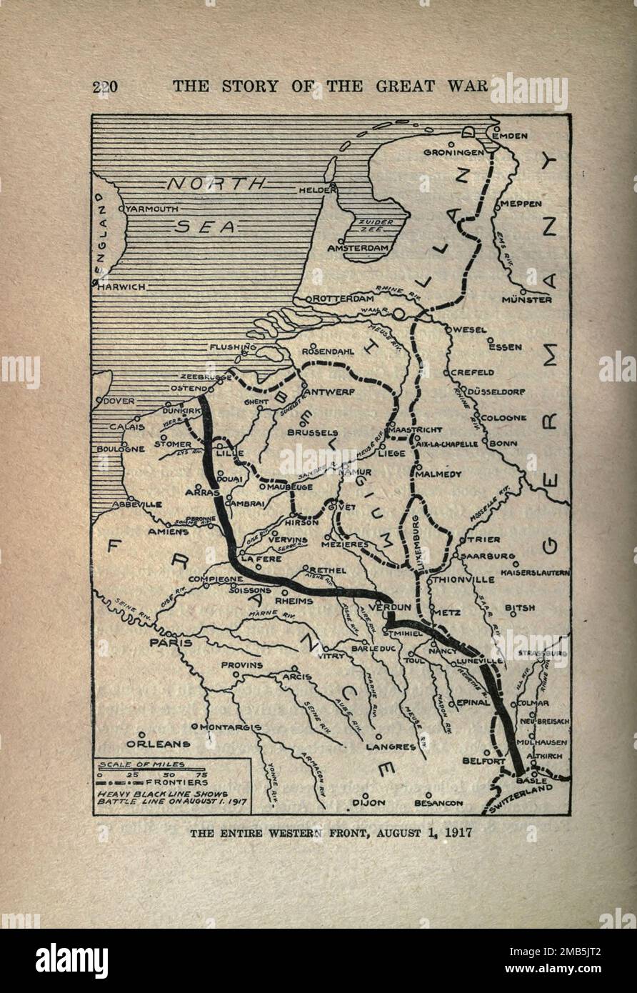 Wwi western front map hi-res stock photography and images - Alamy