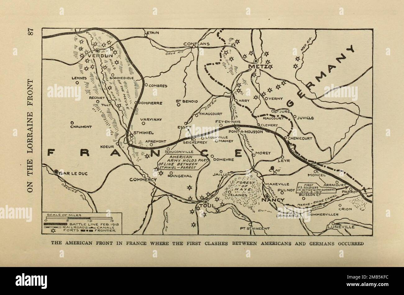 The American Front in France from the book The story of the great war ...