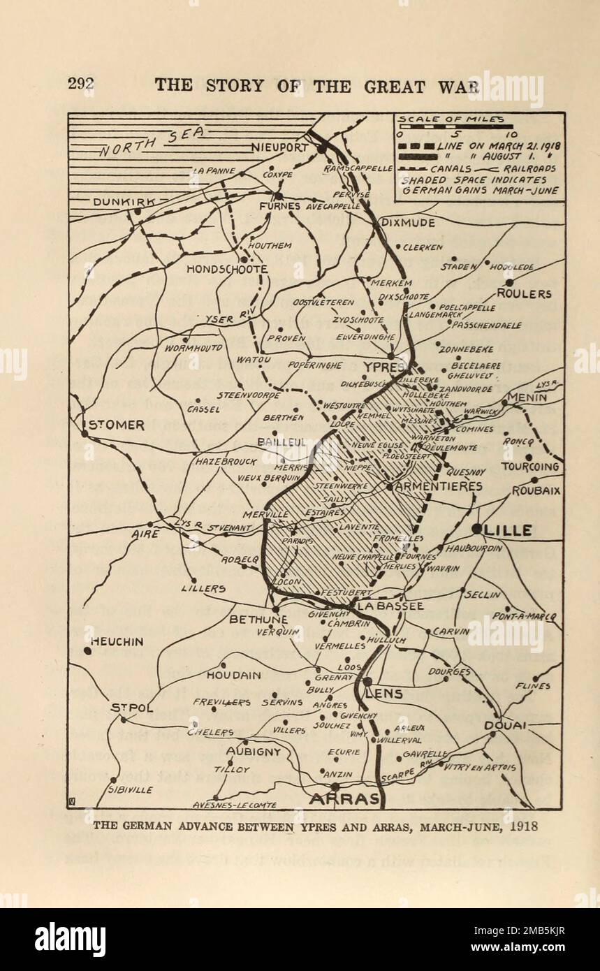 Battle of ypres map hi-res stock photography and images - Alamy