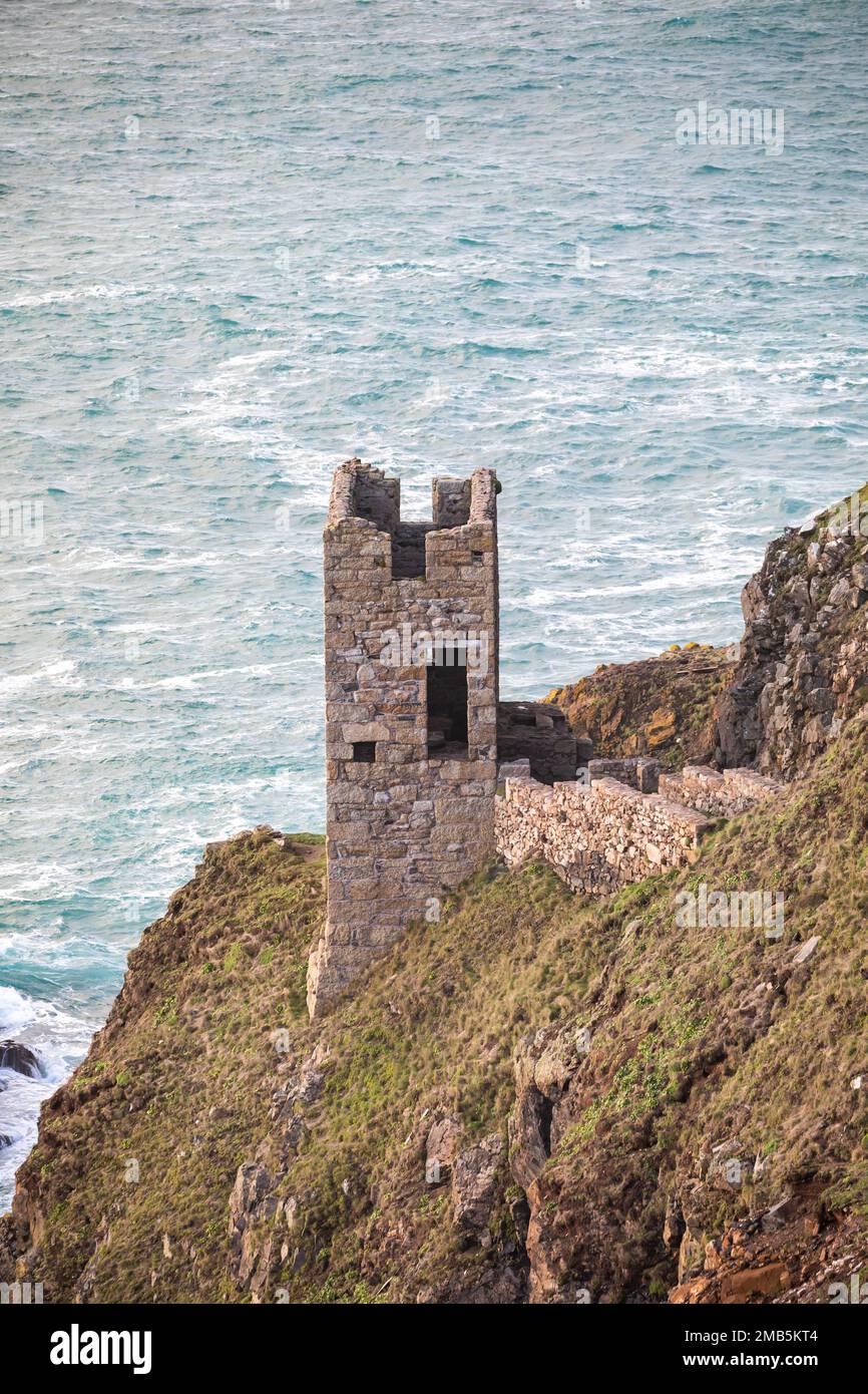 Crown Mines at Botallack in Cornwall Stock Photo - Alamy