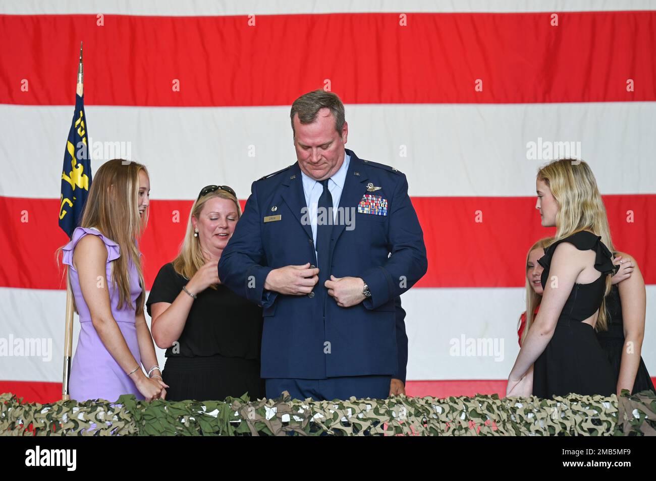 U.S. Air Force Lt. Col. Jonathan M. Drew is promoted to the rank of ...