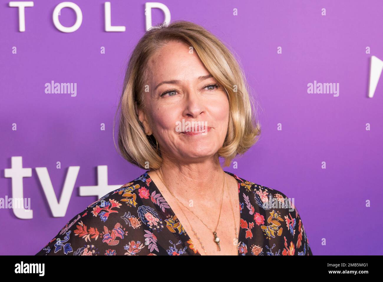 Susanna Thompson arrives at the premiere of the AppleTV+ show"Truth Be ...