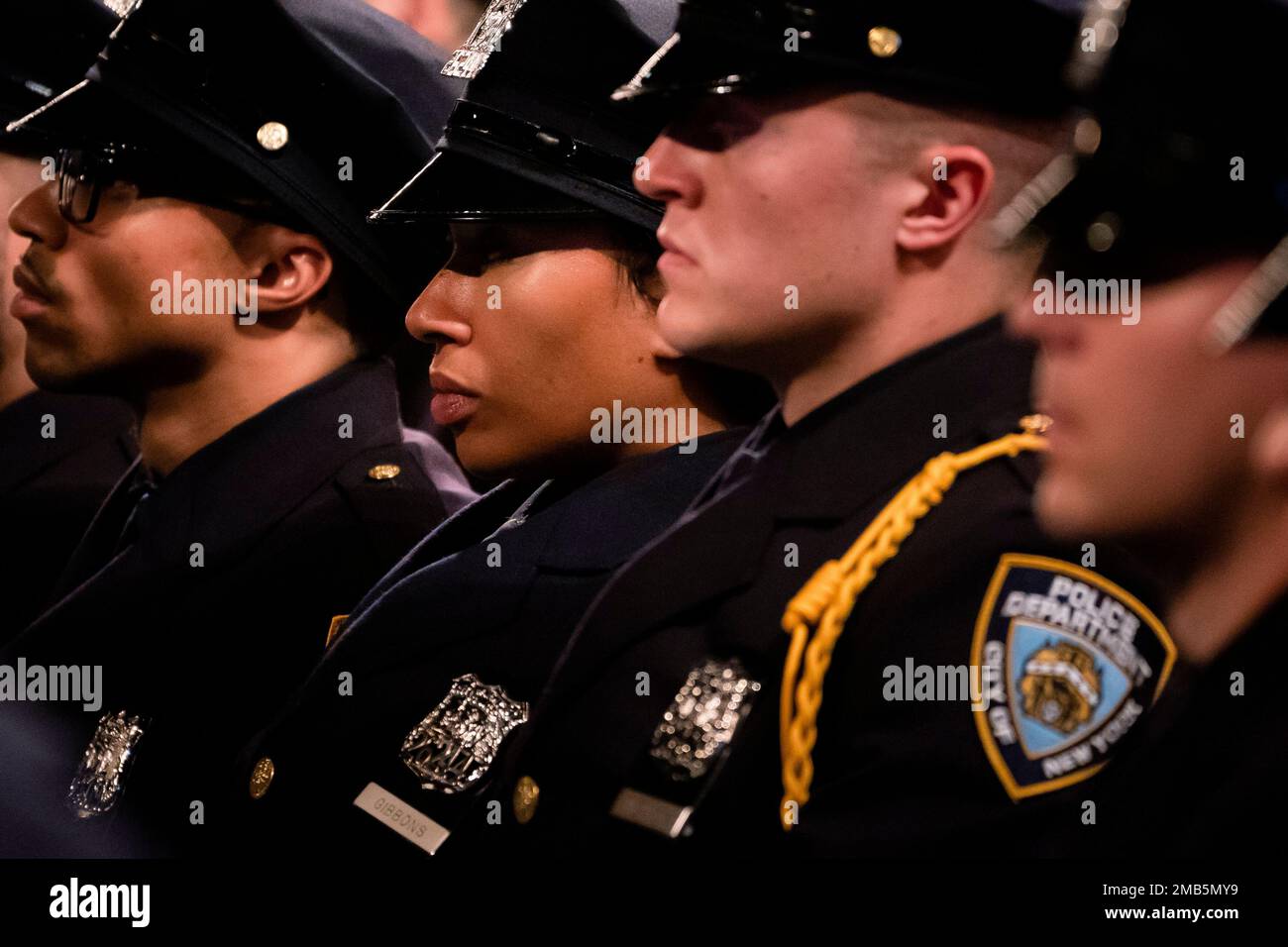 New York City Police Academy graduates attend their graduation ceremony ...