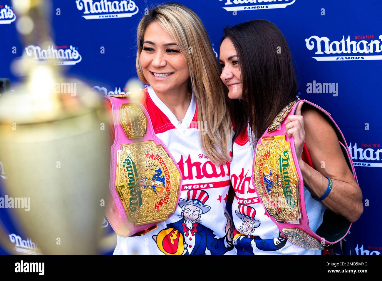 Competitive eaters Miki Sudo, the number-one-ranked female in the world ...
