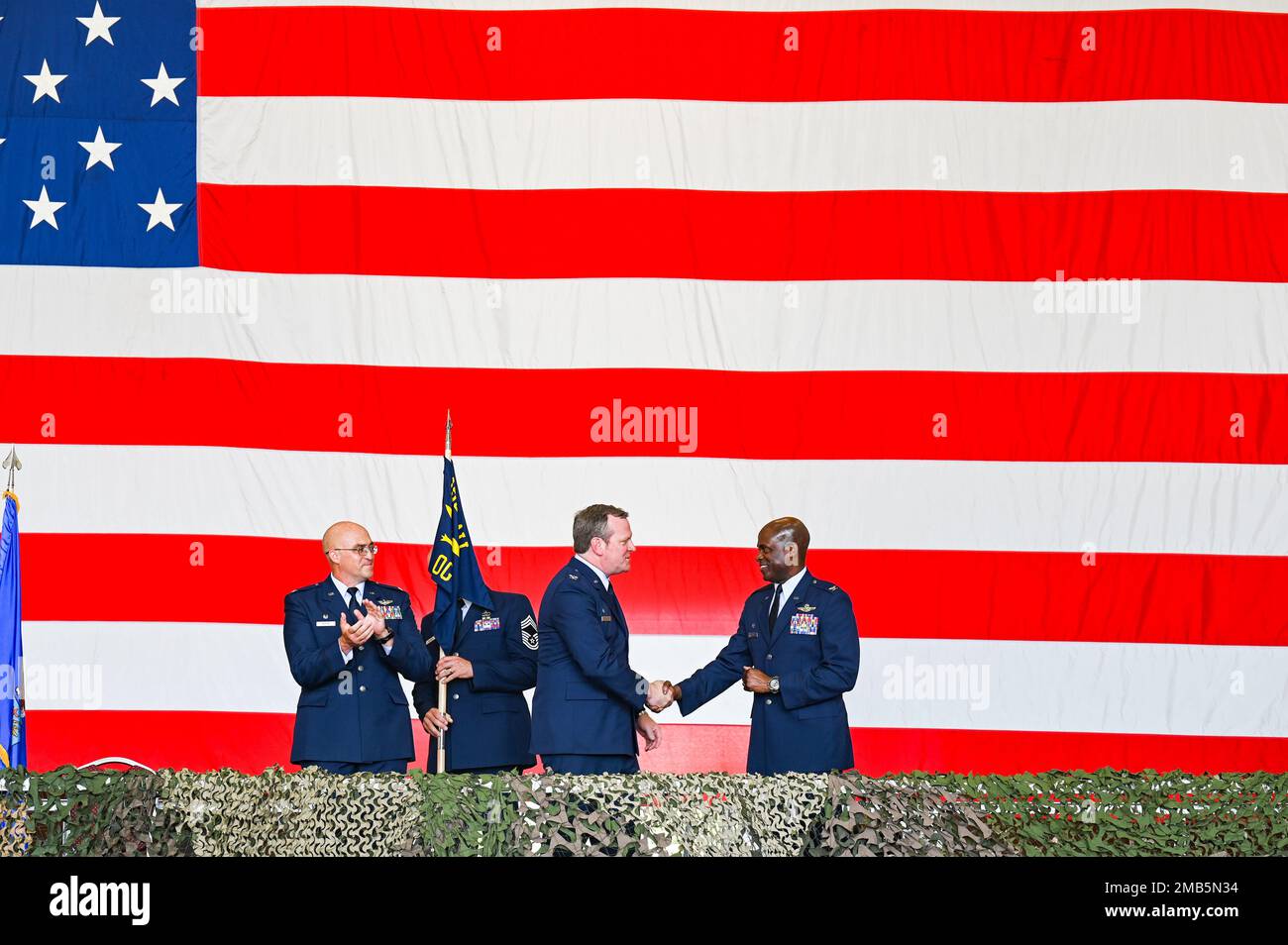 U.S. Air Force Col. Sheldon B. Wilson relinquishes command of the 165th ...