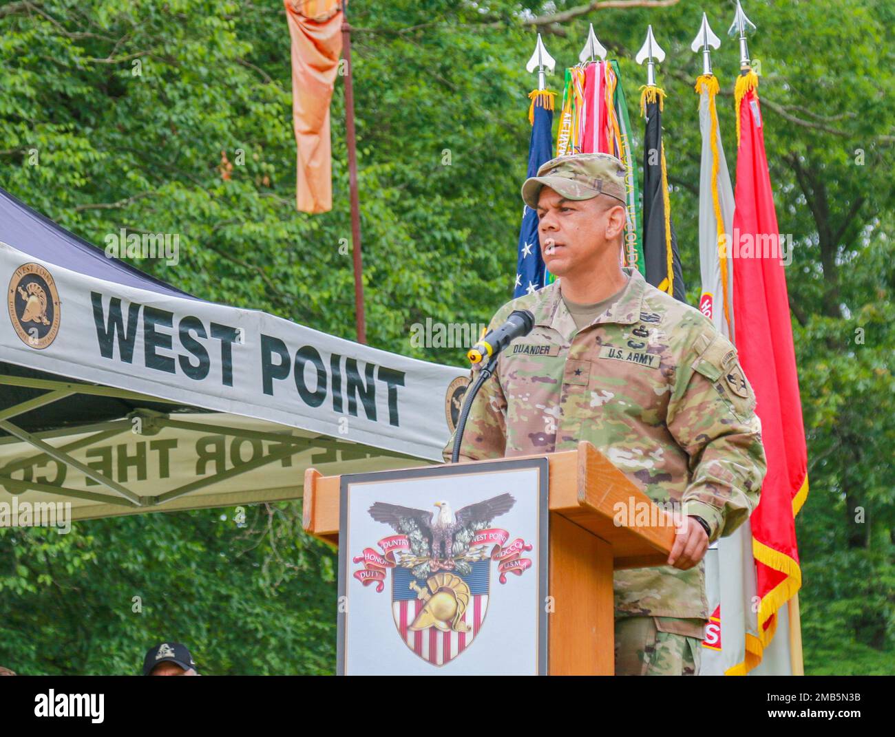 Brig. Gen. Mark C.Quander, commandant of U.S. corps of cadets, at the U ...