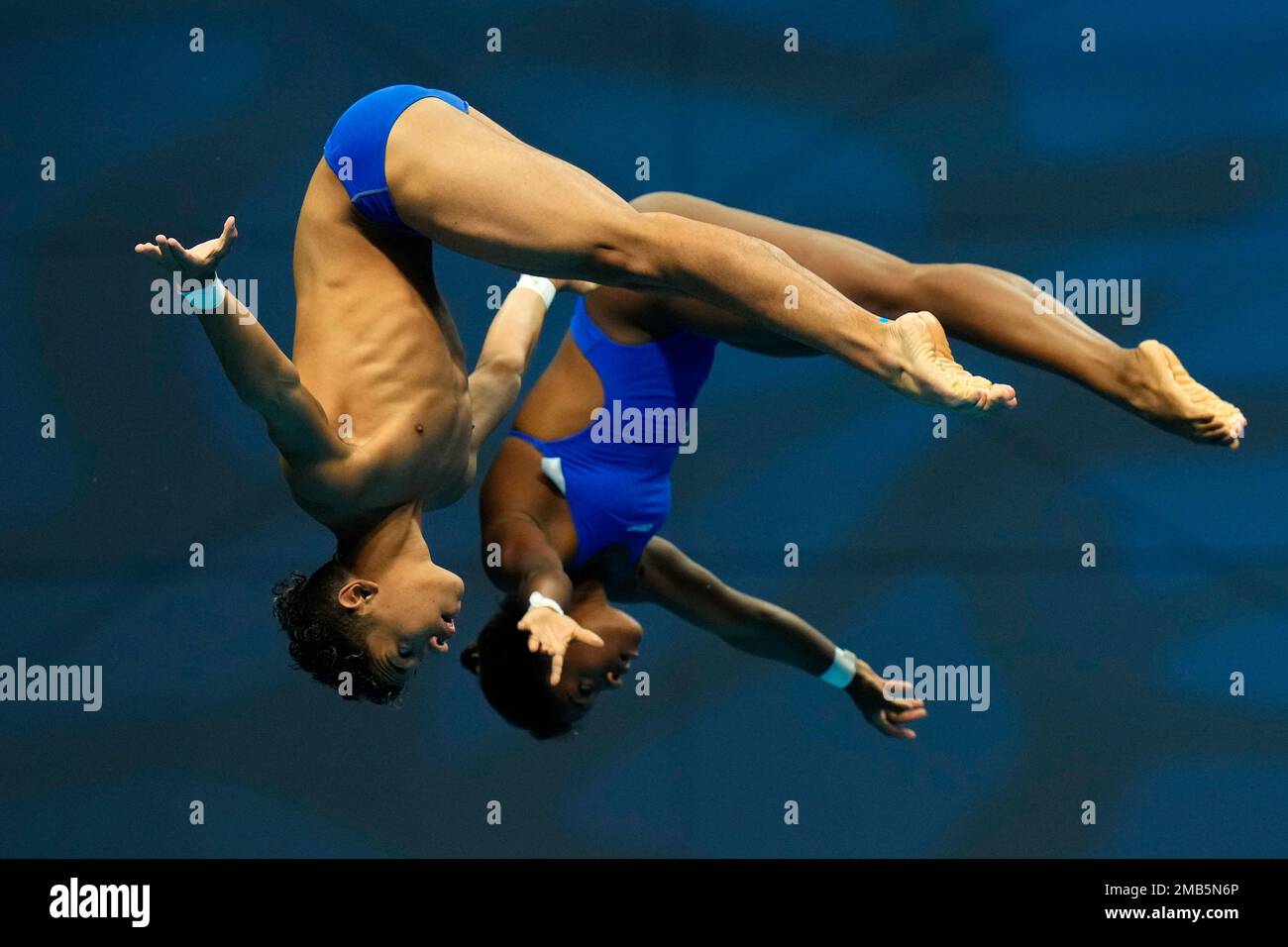 Carlos Daniel Ramos Rodriguez aand Anisley Garcia Navarro of team Cuba ...