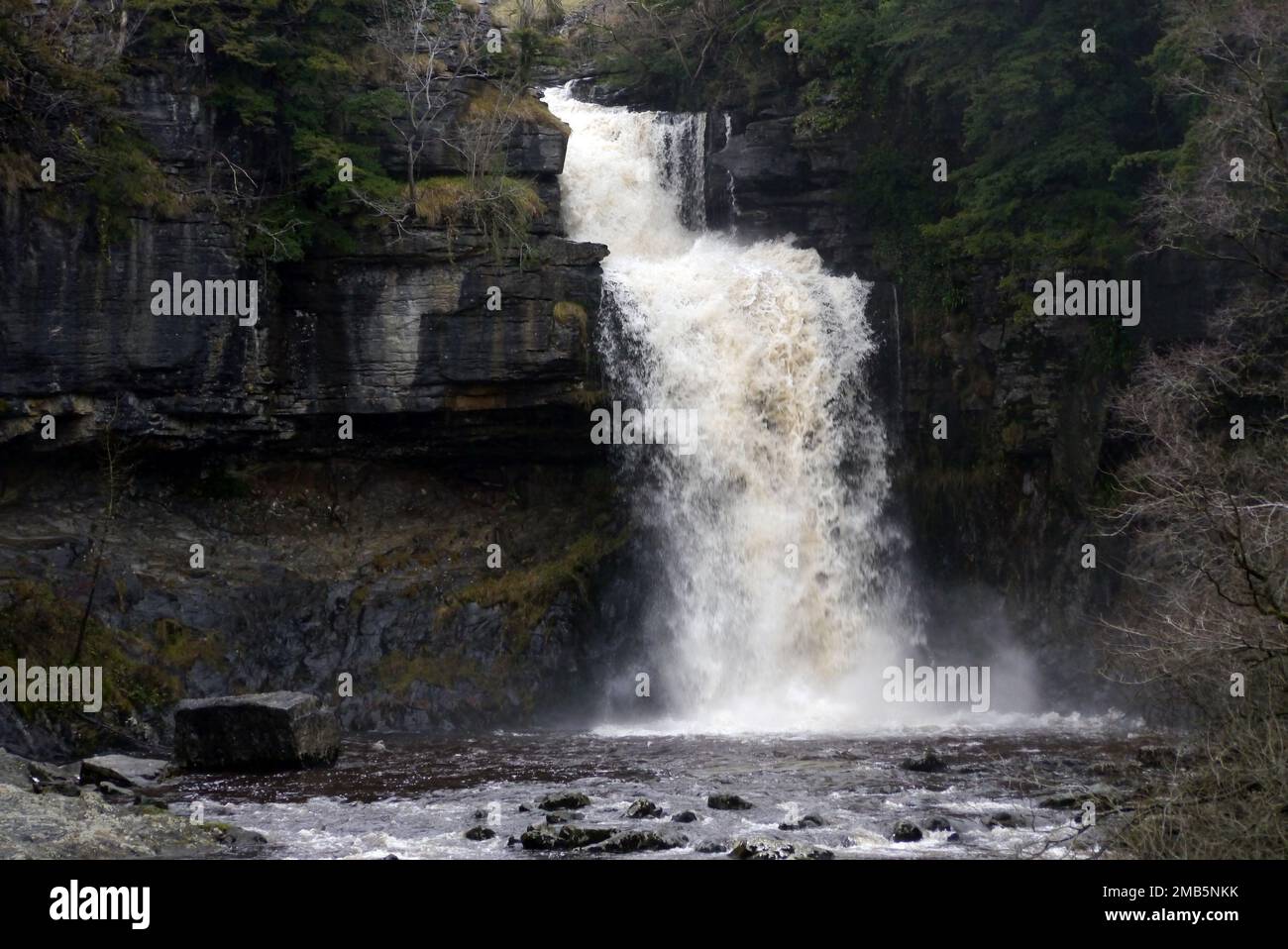 Thornton Force Waterfall in the River Twiss on the Ingleton Waterfalls ...