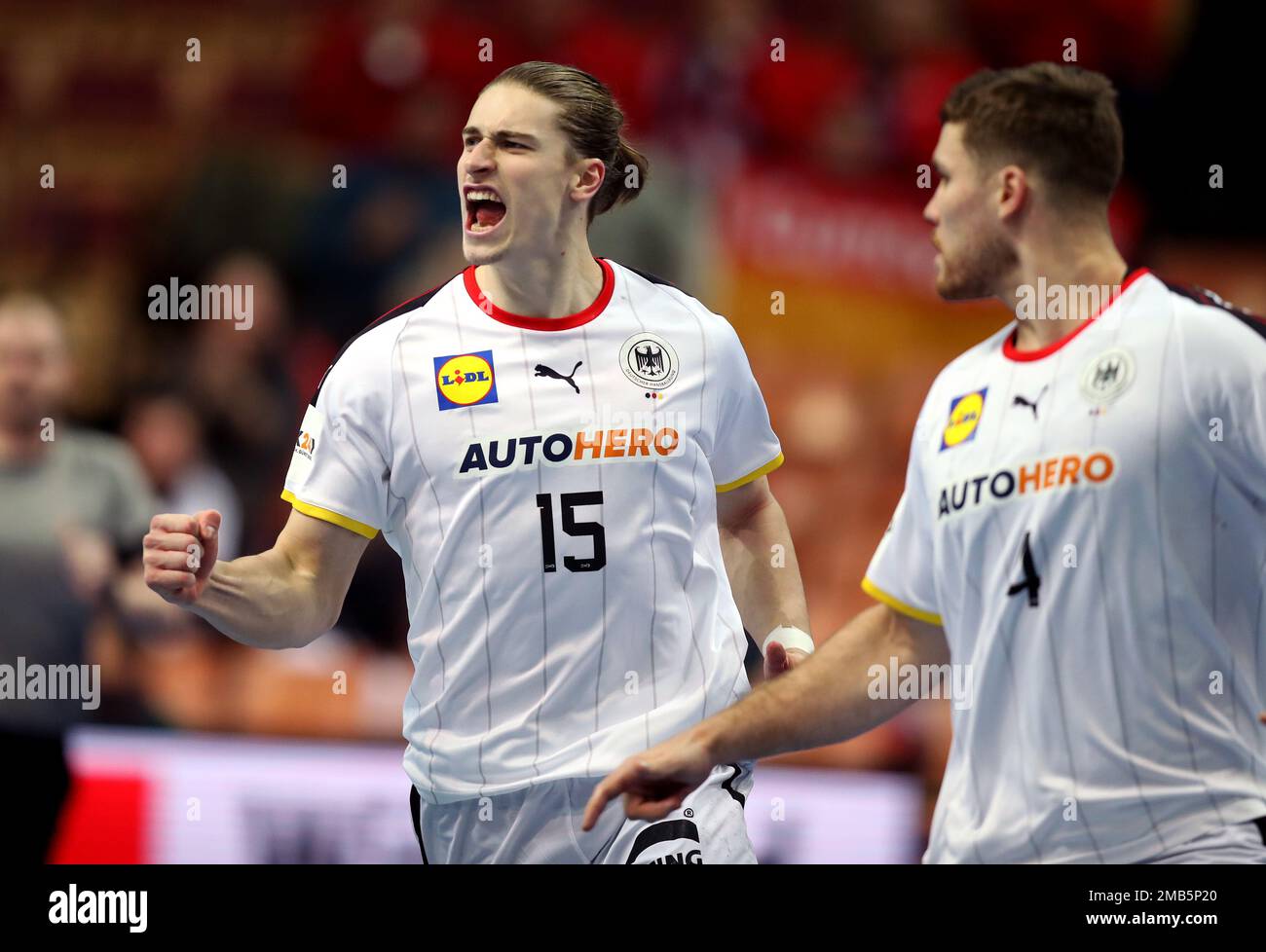 Juri Knorr of Germany Jubel Germany vs Argentina 28th IHF Men`s ...
