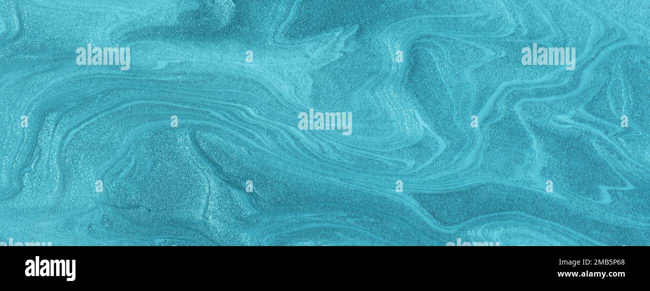 Abstract fluid art background light blue and turquoise colors. Liquid ...