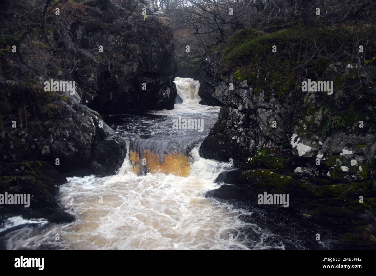 Beezley Falls Waterfall in the River Doe on the Ingleton Waterfalls ...