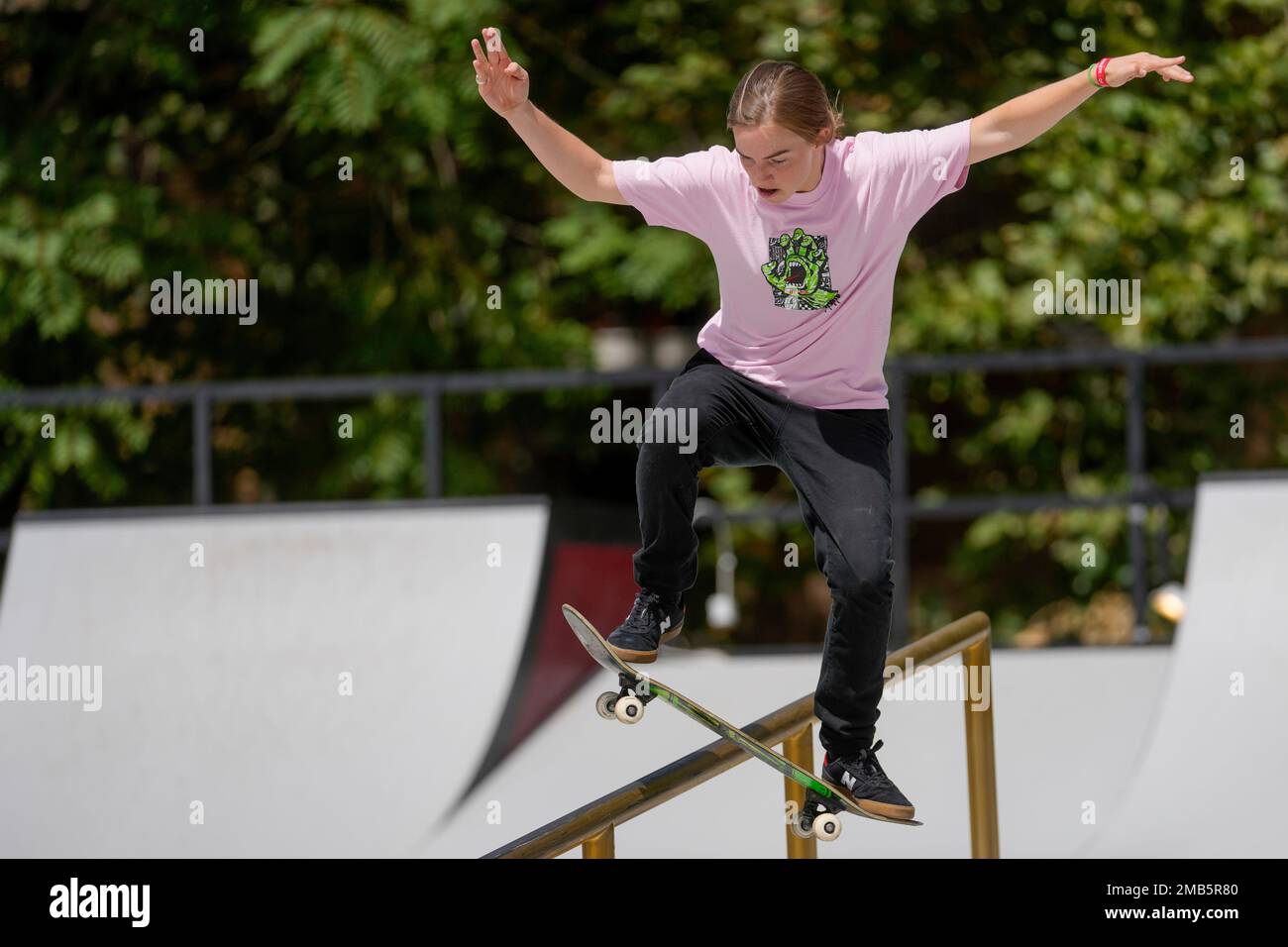 Meagan Guy of the United States in action during the quarterfinals at ...