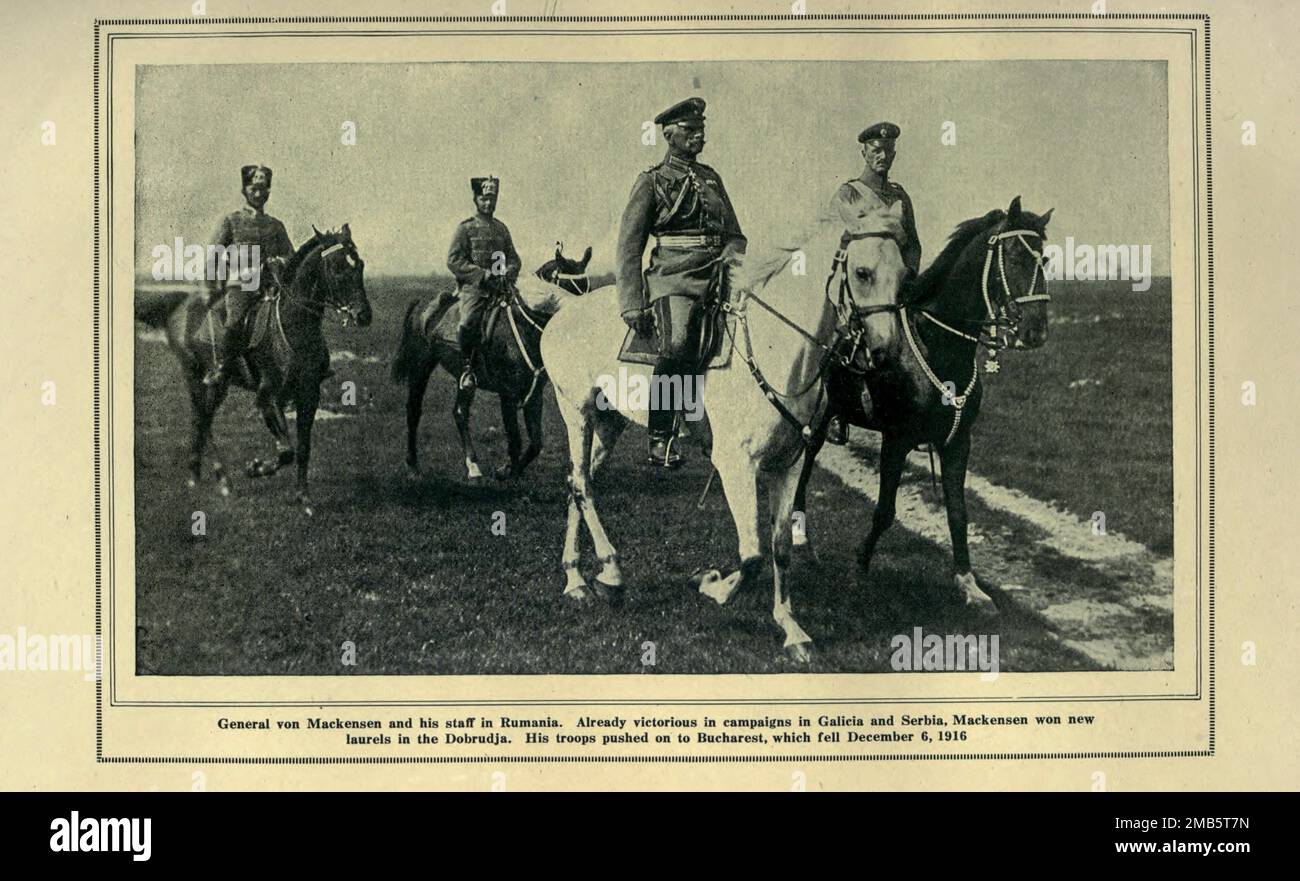GENERAL VON MACKENSEN IN RUMANIA from the book The story of the great ...