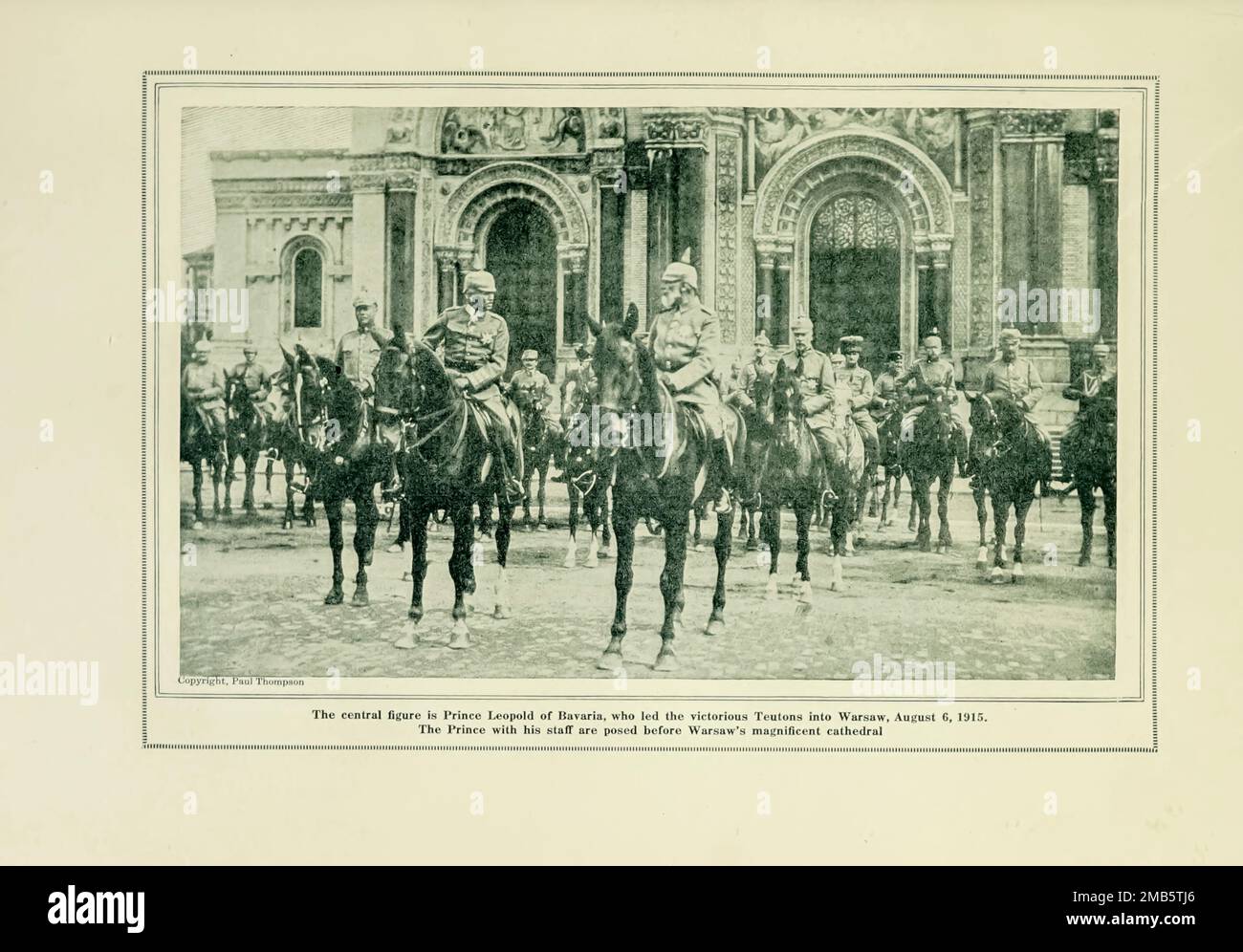 Prince Leopold and his Staff in Warsaw from the book The story of the ...
