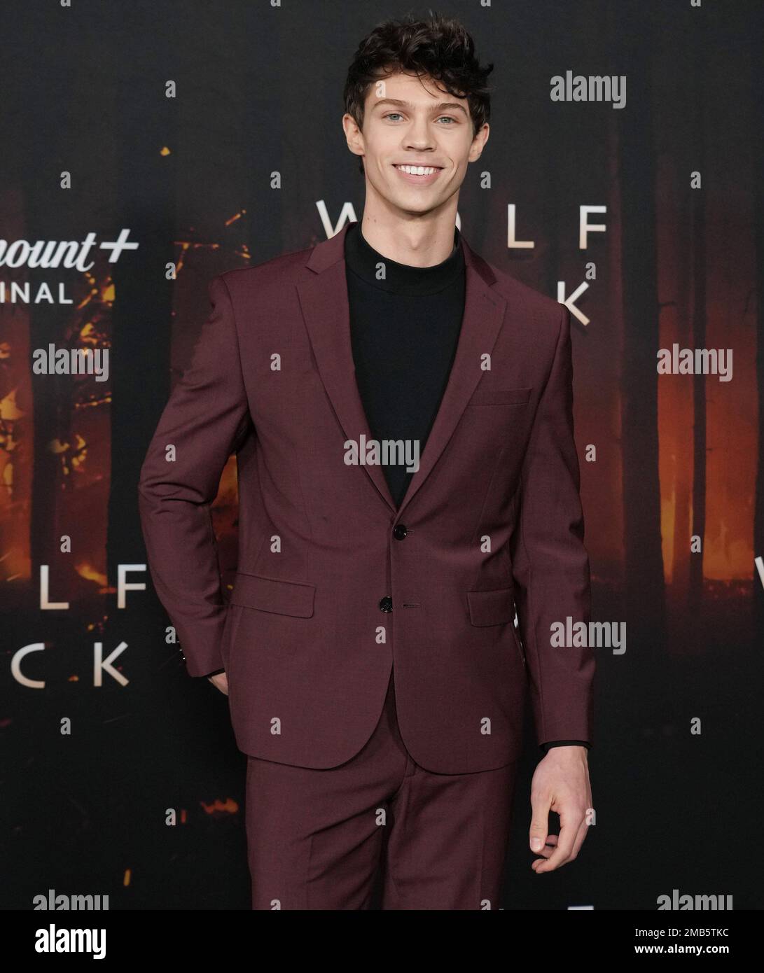 Zack Nelson arrives at Paramount+'s WOLF PACK Los Angeles Premiere held at Harmony Gold in Los ...
