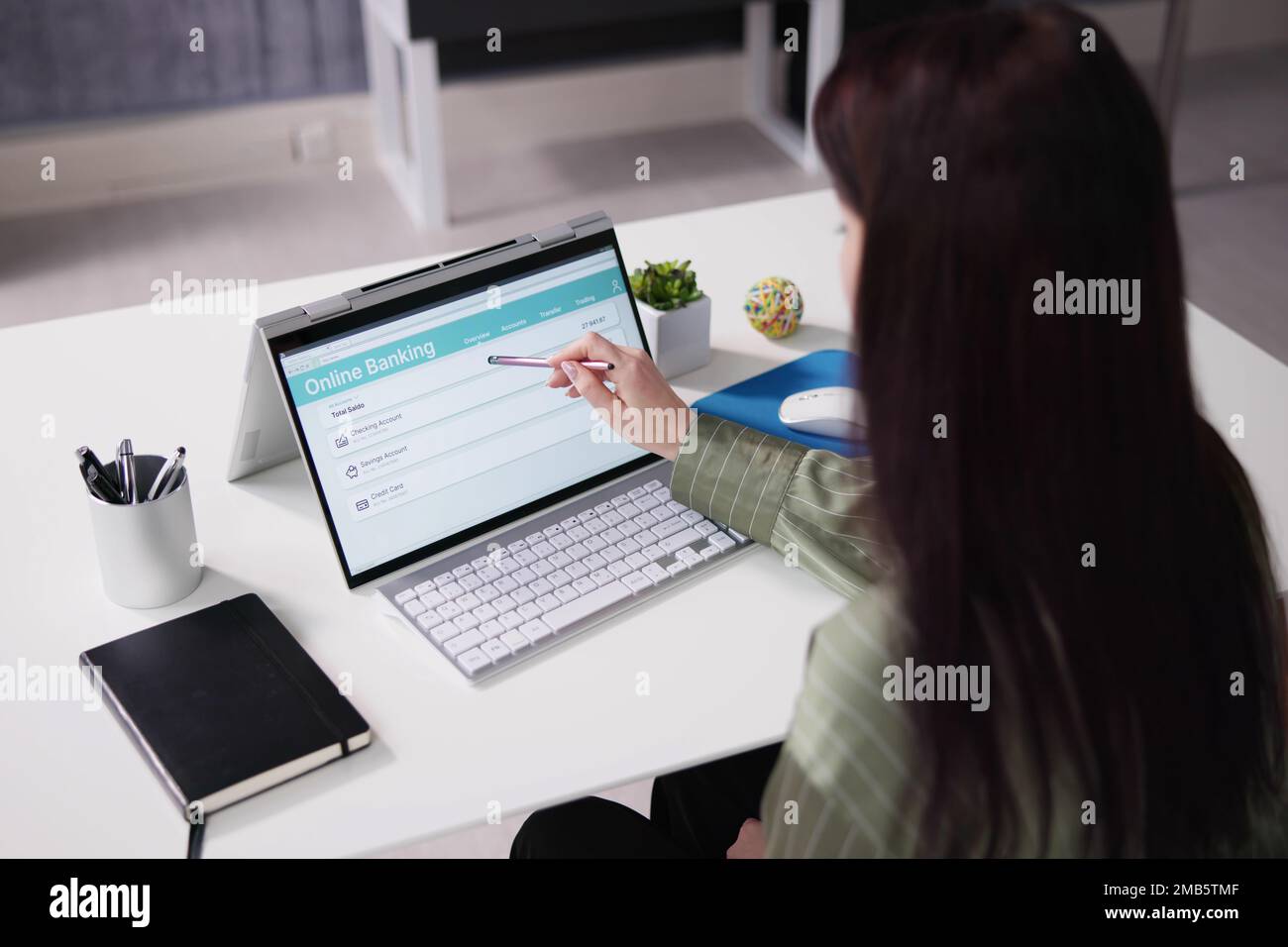 Electronic Bank Balance Statement And Transfer Using Internet Stock ...