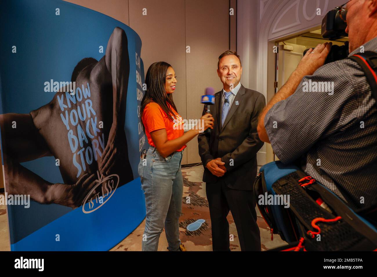 IMAGE DISTRIBUTED FOR VERTOS MEDICAL - Spine health specialist Dr. Daniel Kendall is interviewed ...