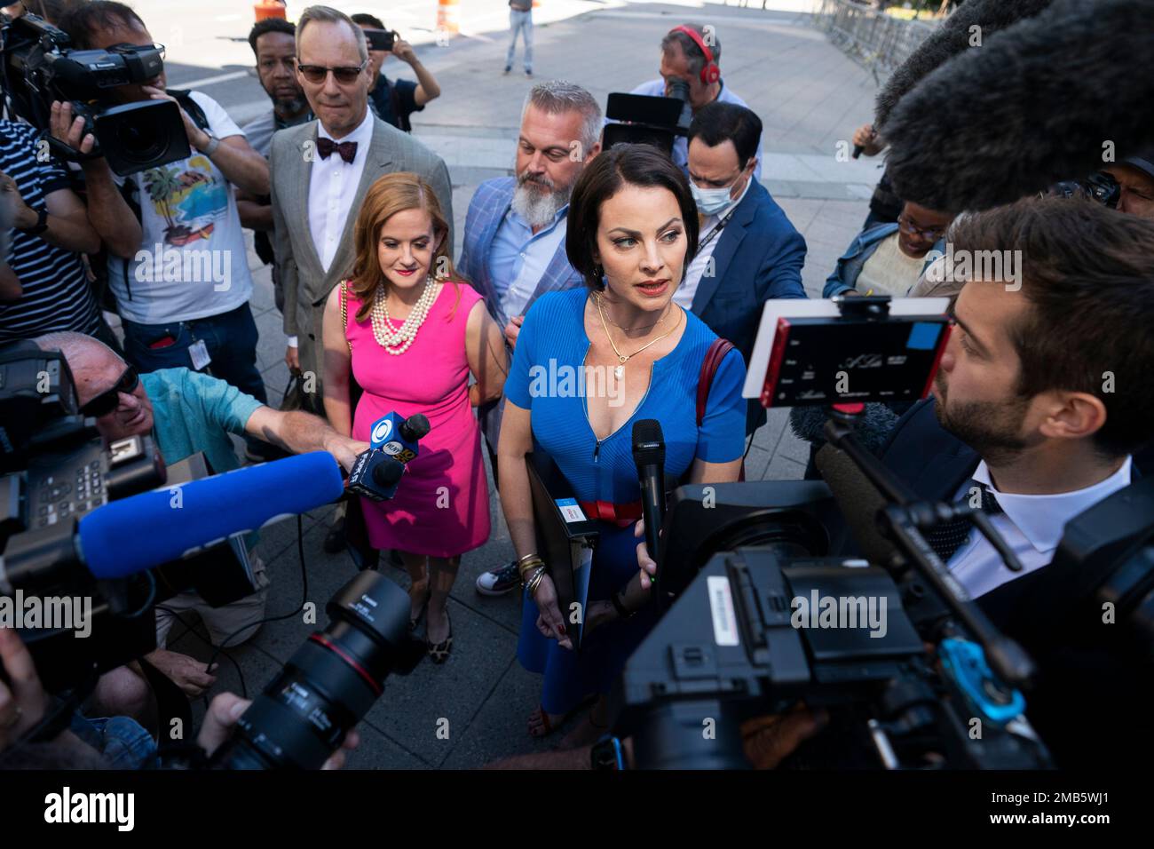 Sarah Ransome, right, an alleged victim of Jeffrey Epstein and ...