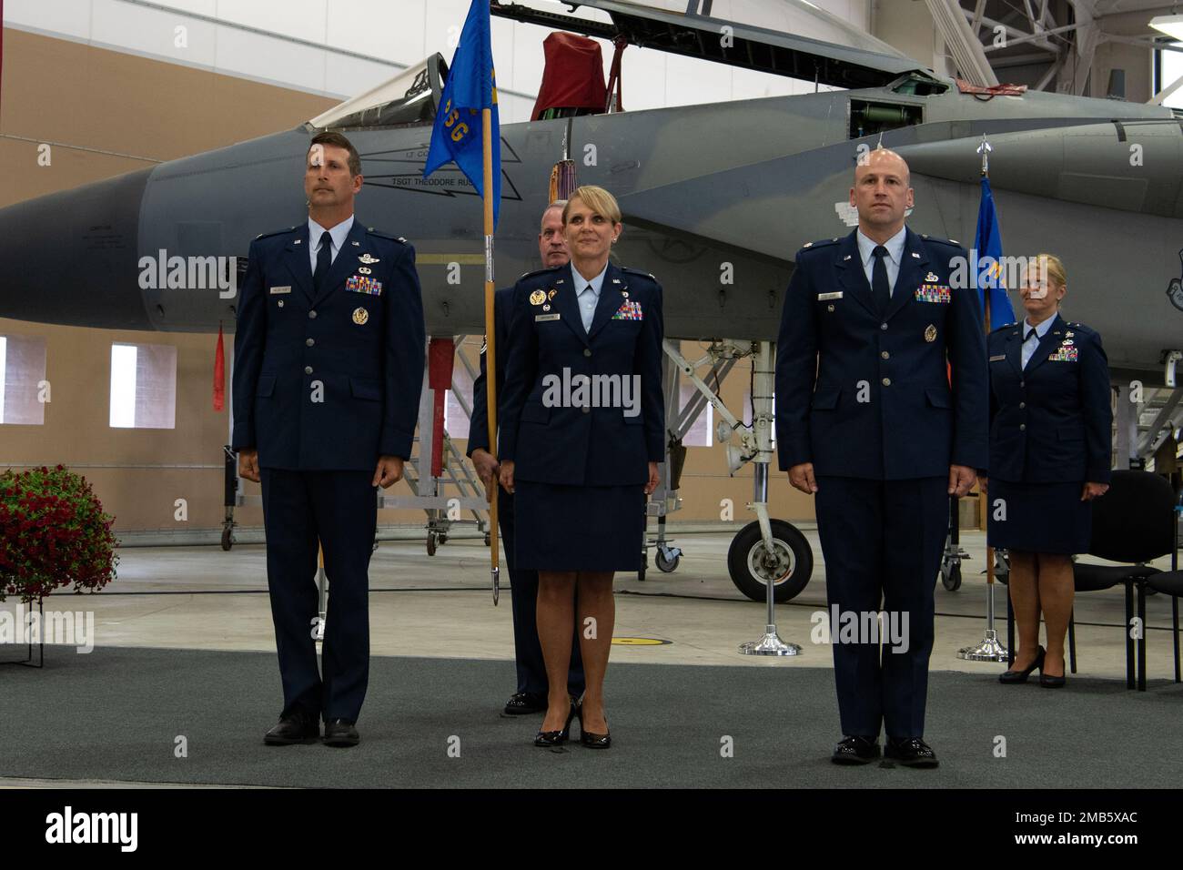 (From left) U.S. Air Force Col. David ‘Moon’ Halasi-Kun, 104th Fighter ...