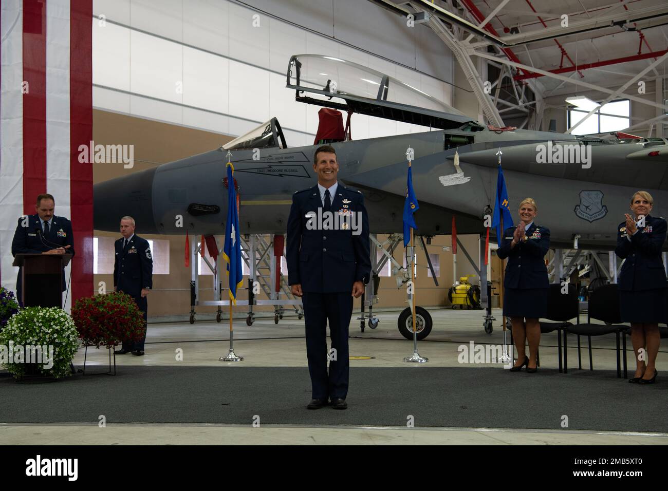 U.S. Air Force Col. David ‘Moon’ Halasi-Kun, the new wing commander of ...