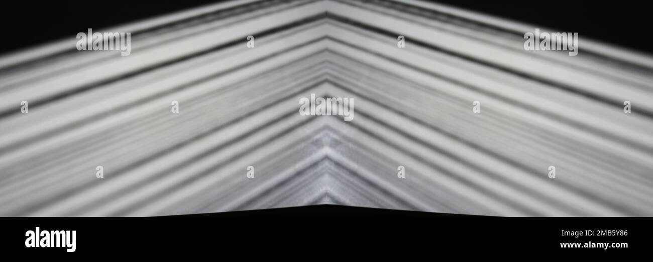 Defocus black and white shadow lines on diagonal. Minimal background ...