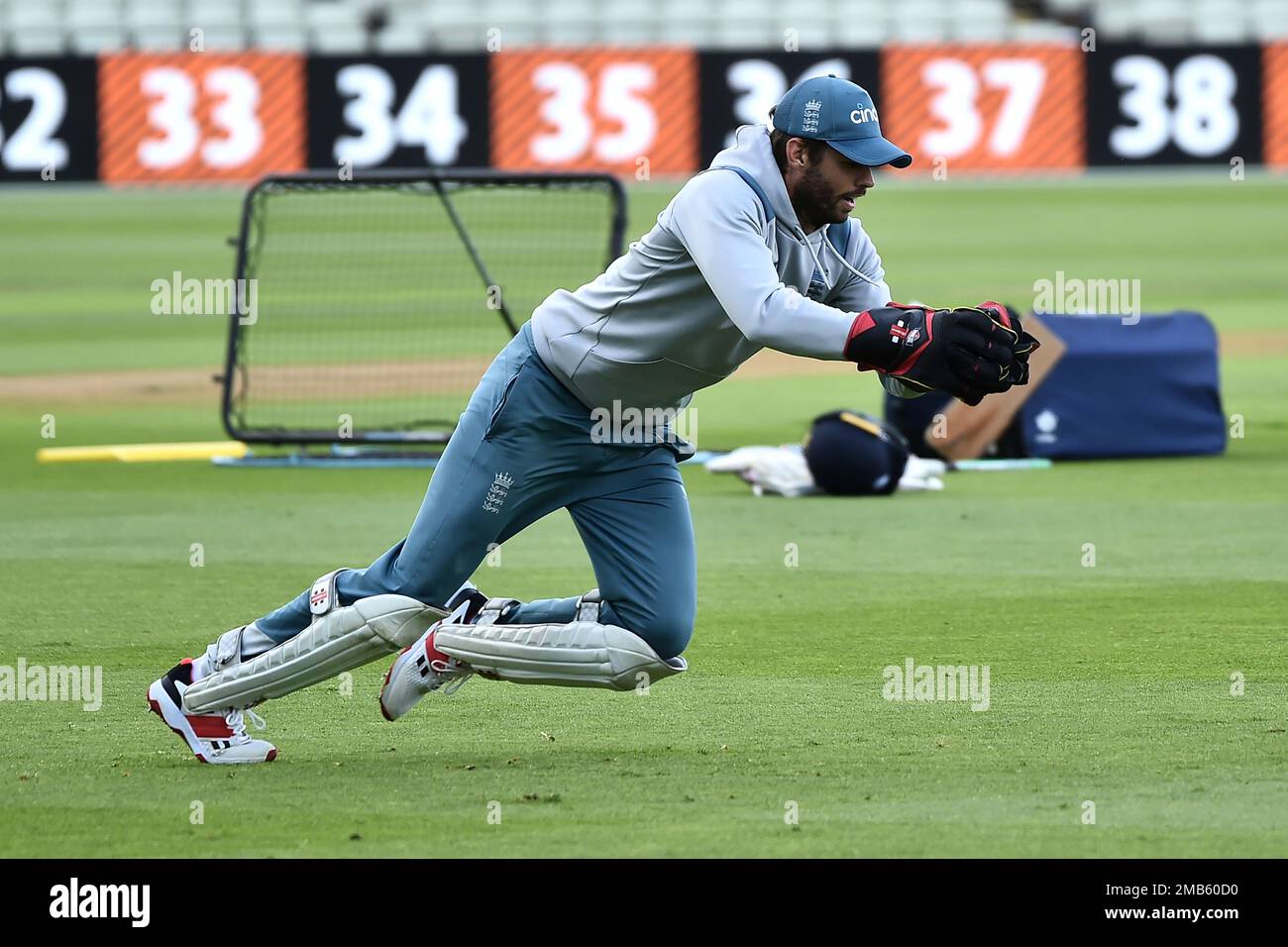 England's Ben Foakes participates in a training session ahead of the ...