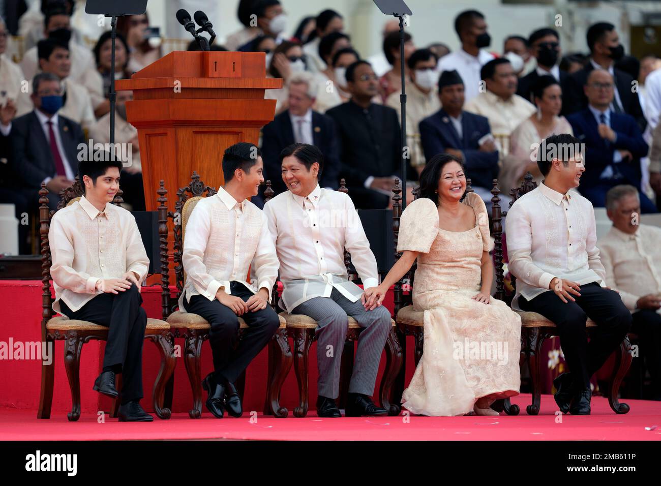 President-elect Ferdinand "Bongbong" Marcos Jr. and his family attend ...