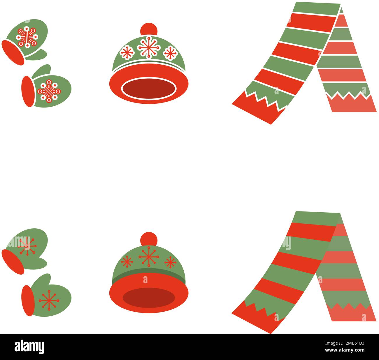 Festive scarf on red Stock Vector Images - Alamy