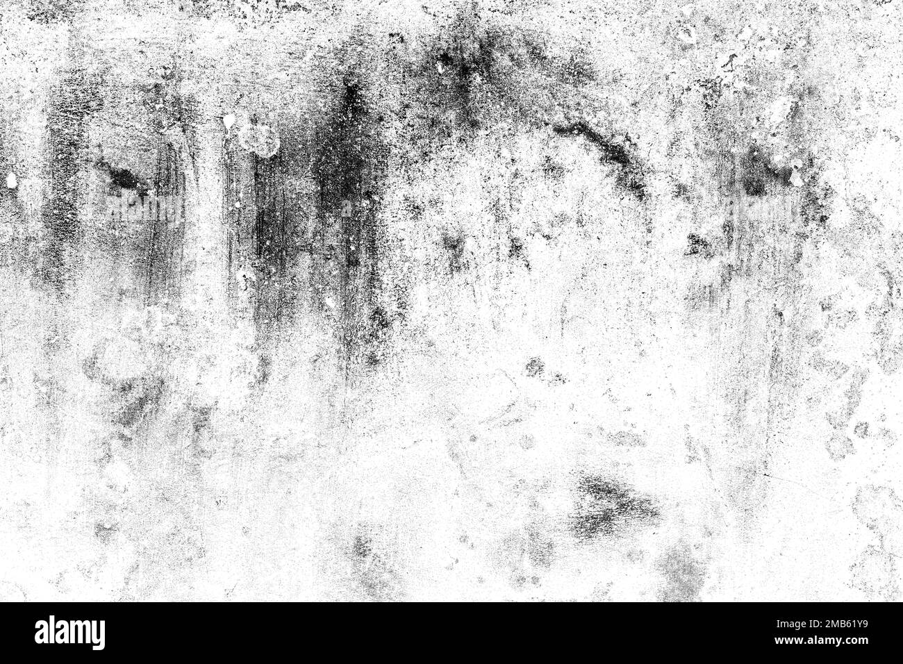 Scattered dark grunge texture on the white plaster wall surface Stock ...