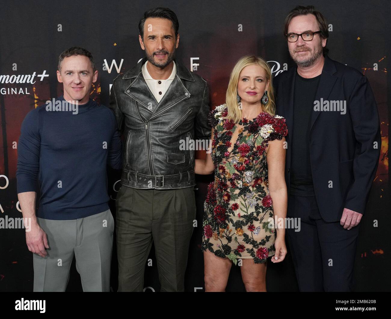 Los Angeles, USA. 19th Jan, 2023. (L-R) Jeff Davis, Rodrigo Santoro ...