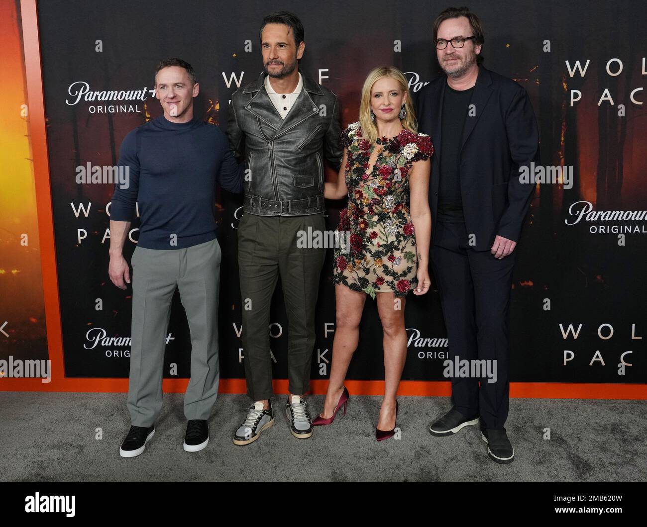 Los Angeles, USA. 19th Jan, 2023. (L-R) Jeff Davis, Rodrigo Santoro ...