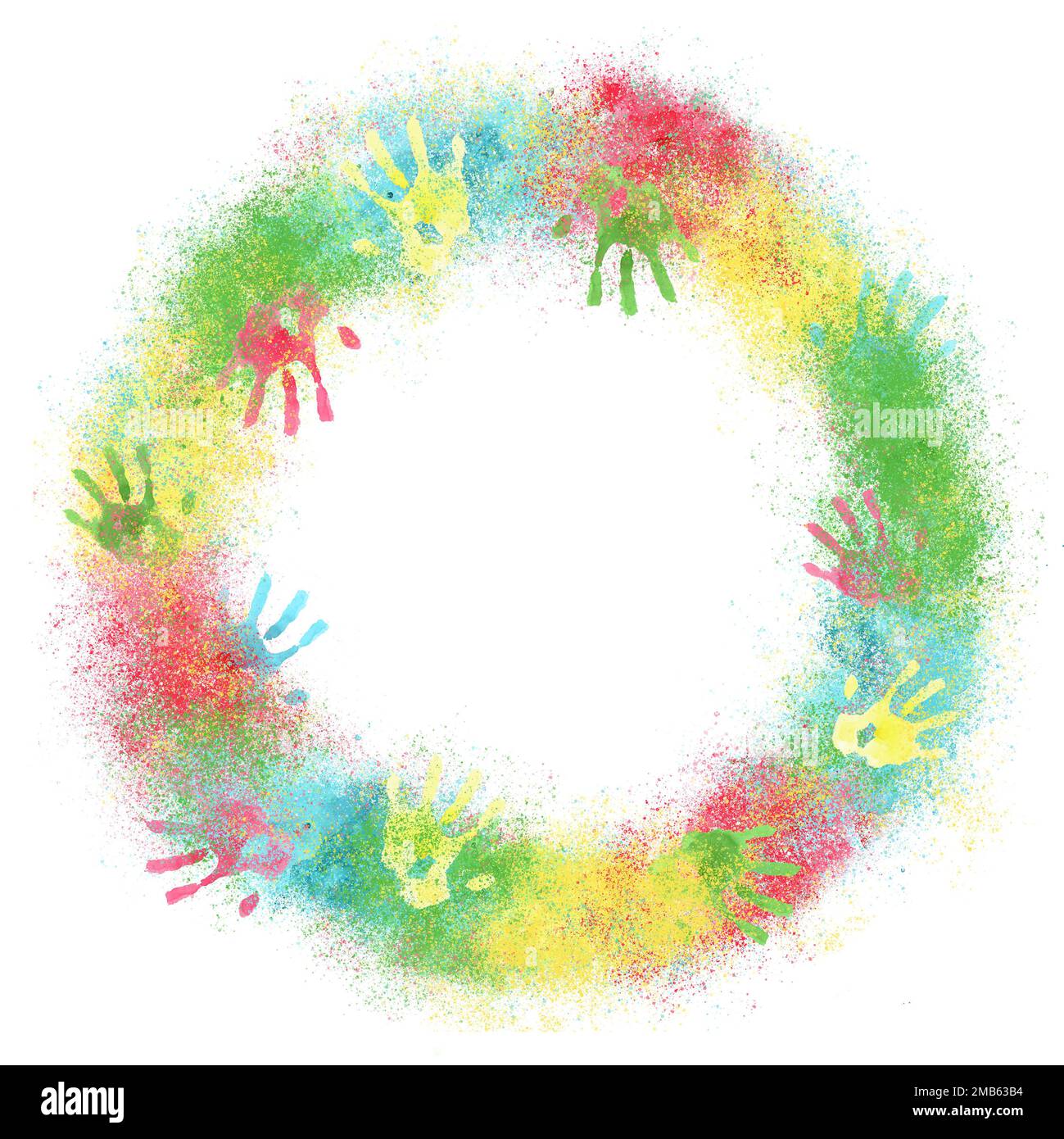 Holi Colour Splash Background