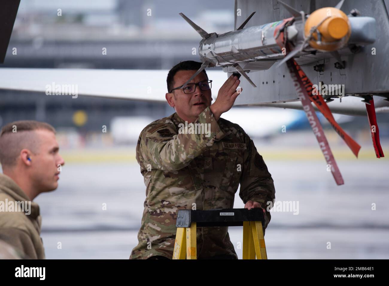 Tech. Sgt. Ronald Mercer, a weapons loader with the 142nd Aircraft ...